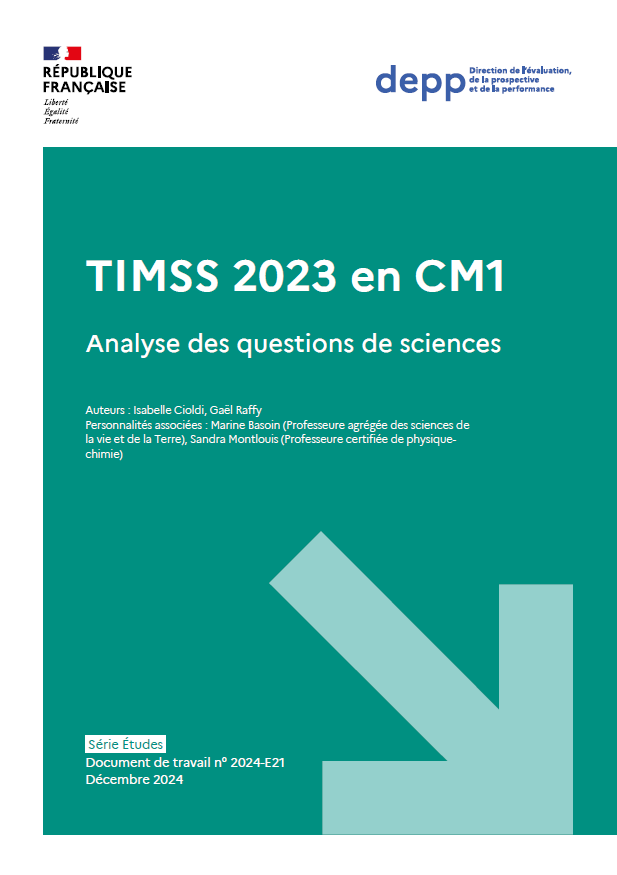 TIMSS 2023 en CM1 - Analyse des questions de sciences | Ministère de l ...
