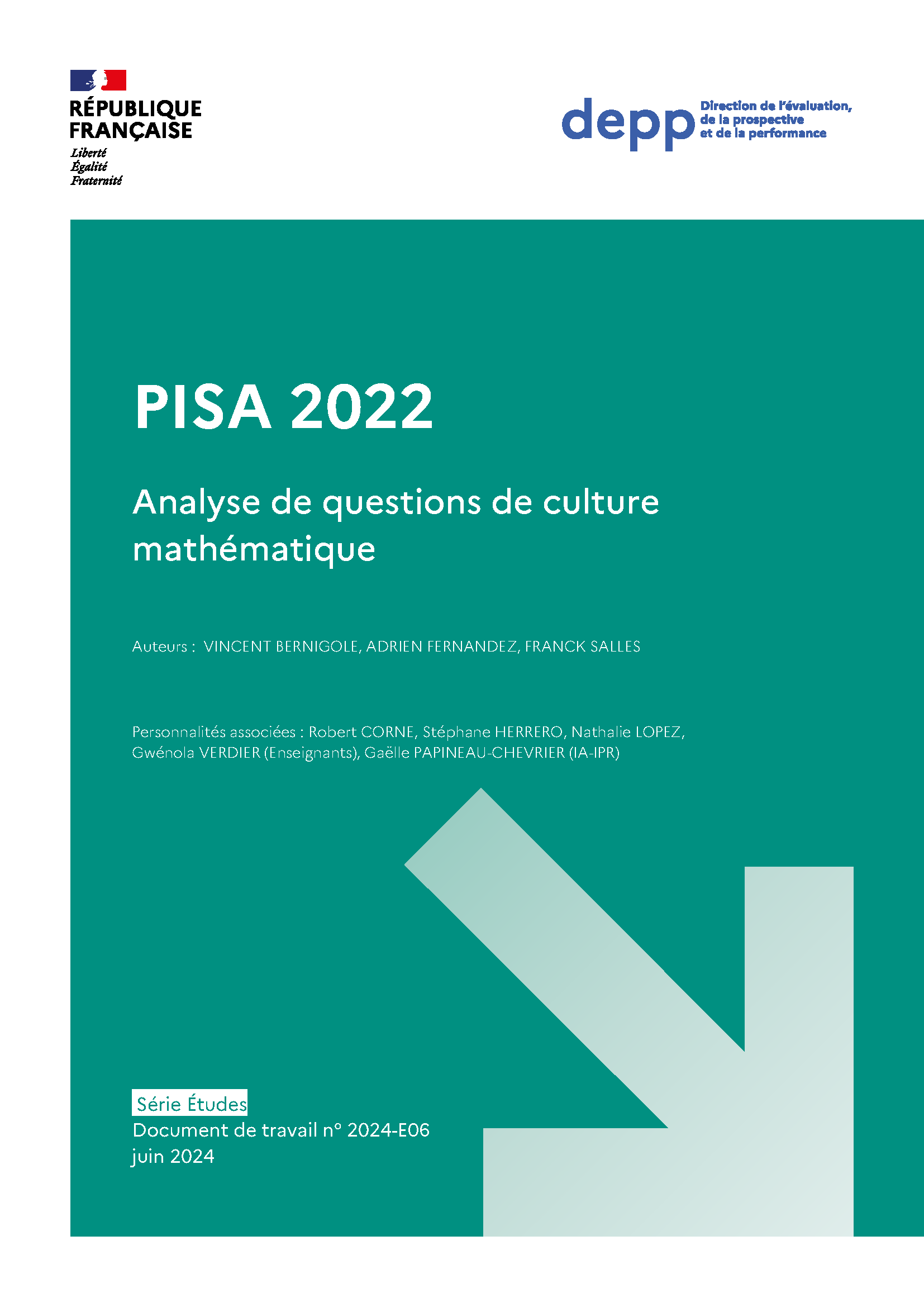 PISA 2022 - Analyse de questions de culture mathématique | Ministère de l'Education Nationale ...