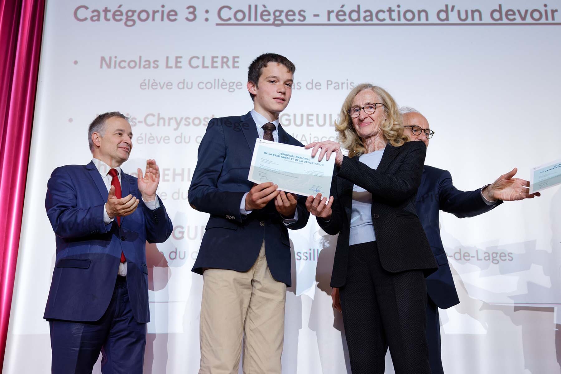 Cérémonie de remise des prix du concours national de la Résistance et de la déportation 2022 ...