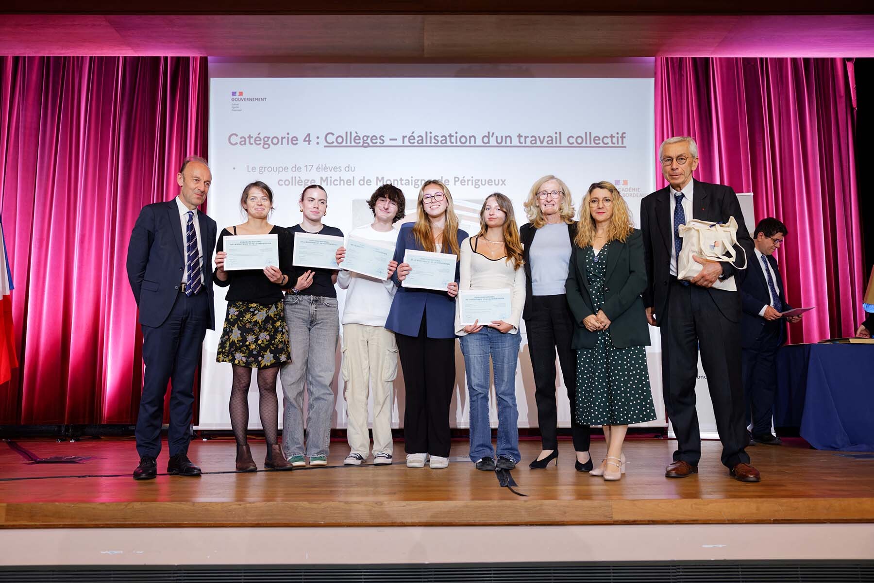 Cérémonie de remise des prix du concours national de la Résistance et de la déportation 2022 ...